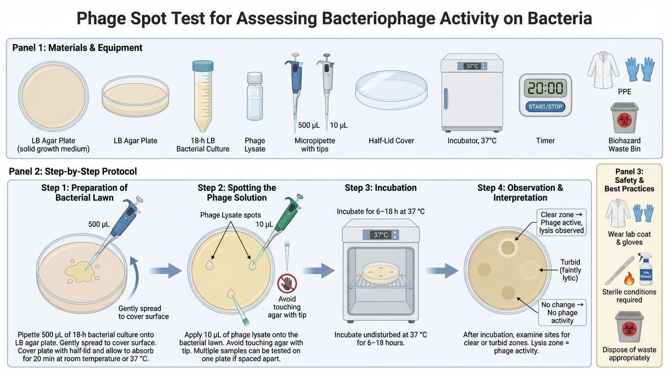 Phage Spot Lysis Test: Phage detection technique | The Phage